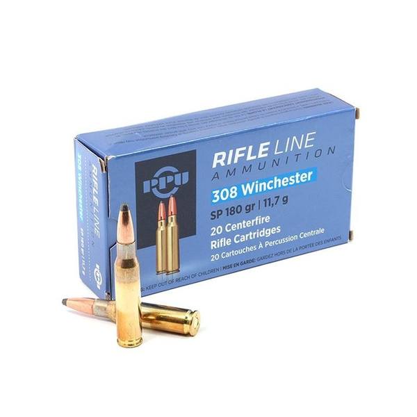 PPU RIFLE LINE 308 Win 180gr SP – Horizon Leisure's Vault
